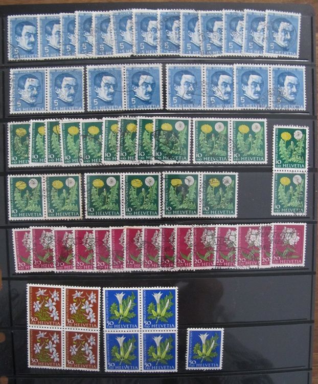 Bildn. v. Alex. Calame, Wiesen- u. Gartenblumen, 4-er Blocks (Gebraucht) in Solothurn für CHF 0. ...