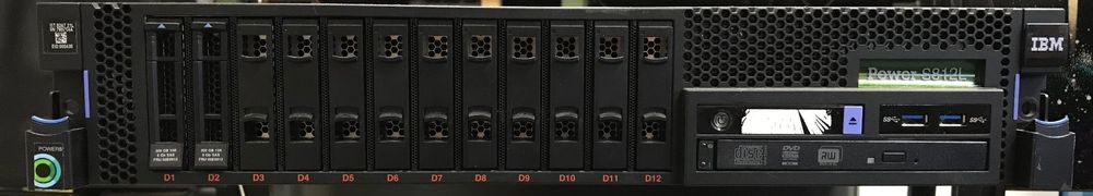 IBM Power8 S812L 8247-21L 12x 2.5" Bay 2U Server | Kaufen auf Ricardo