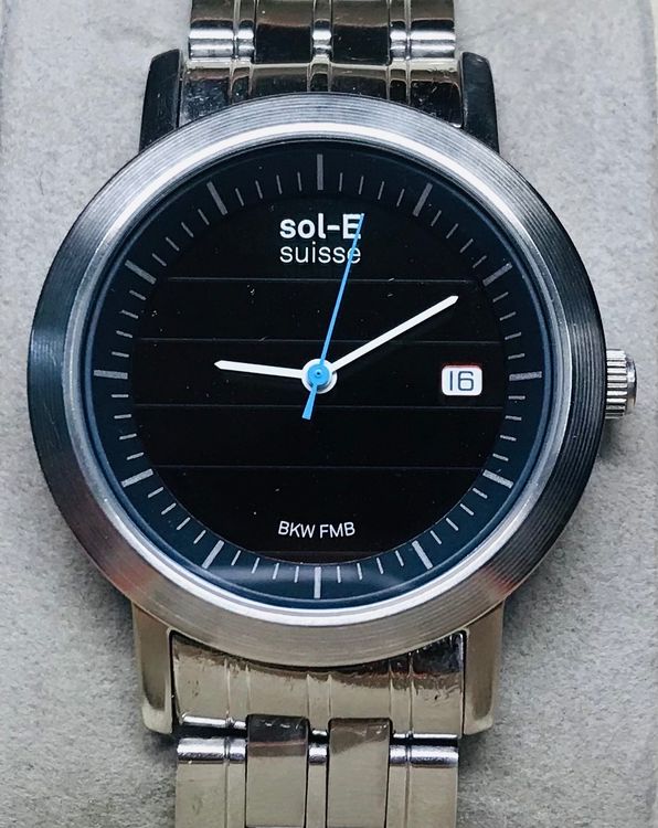 SOL - E Solar Herrenuhr Swiss-Made ( 38 mm / Quartz ) (Gebraucht) in ...