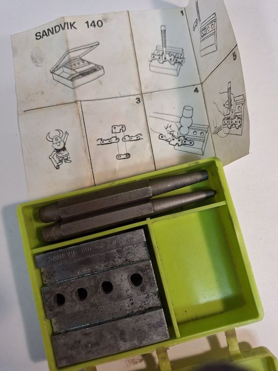 Sandvik 140. Nietgerät für Motorsäge Ketten | Kaufen auf Ricardo