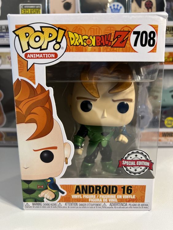 Funko POP! Animation Dragon Ball Z Android C-16 Métallique (Neu und ...