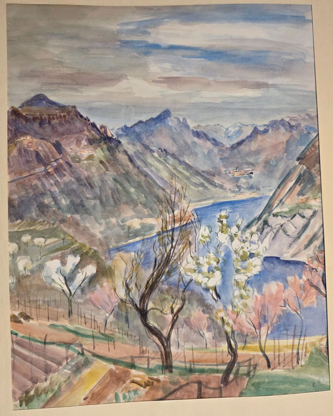 Aquarell Clara Vogelsang Eymann (48 x 37) 40 % seines Wertes (Gebraucht ...