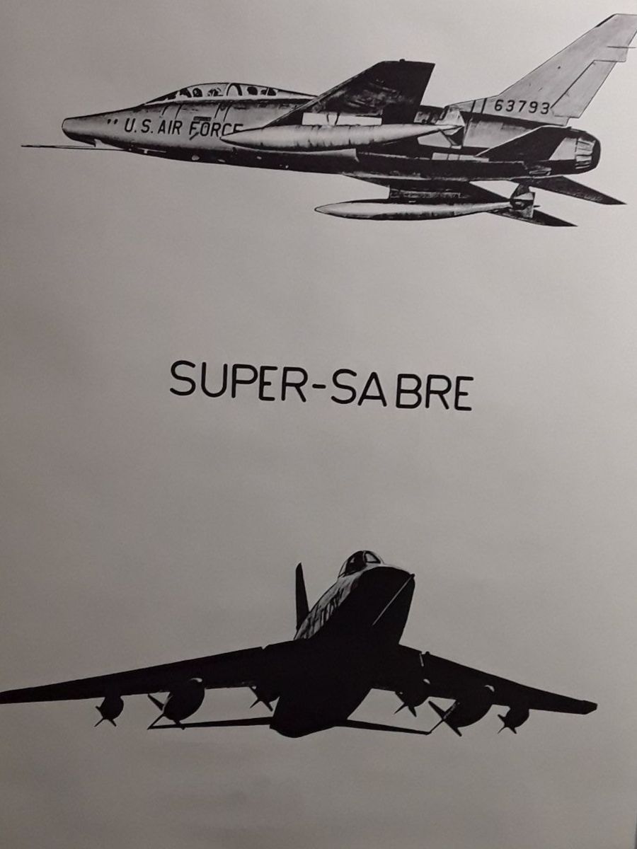 Flugzeug Bild __ F-100 D __ Super Sabre US Air Force (Gebraucht) in ...