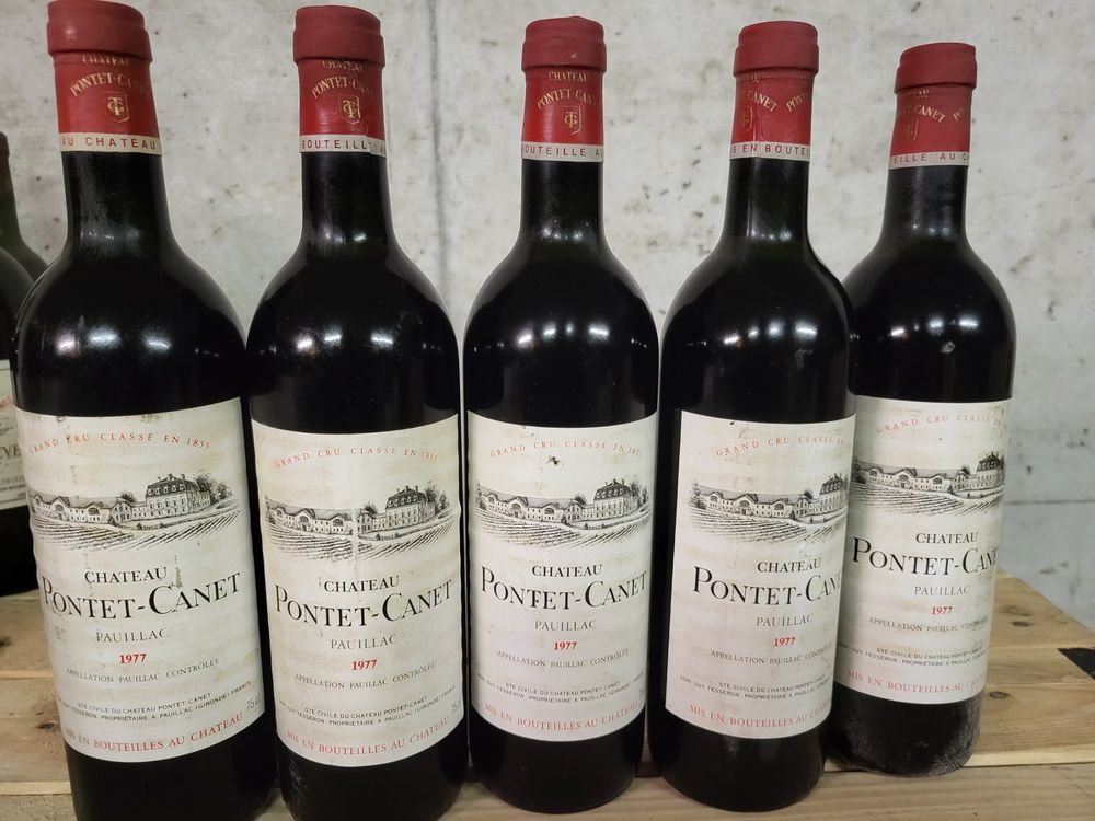 5 Flaschen Chateau Pontet Canet 1977 (Gebraucht) in Untersiggenthal für ...