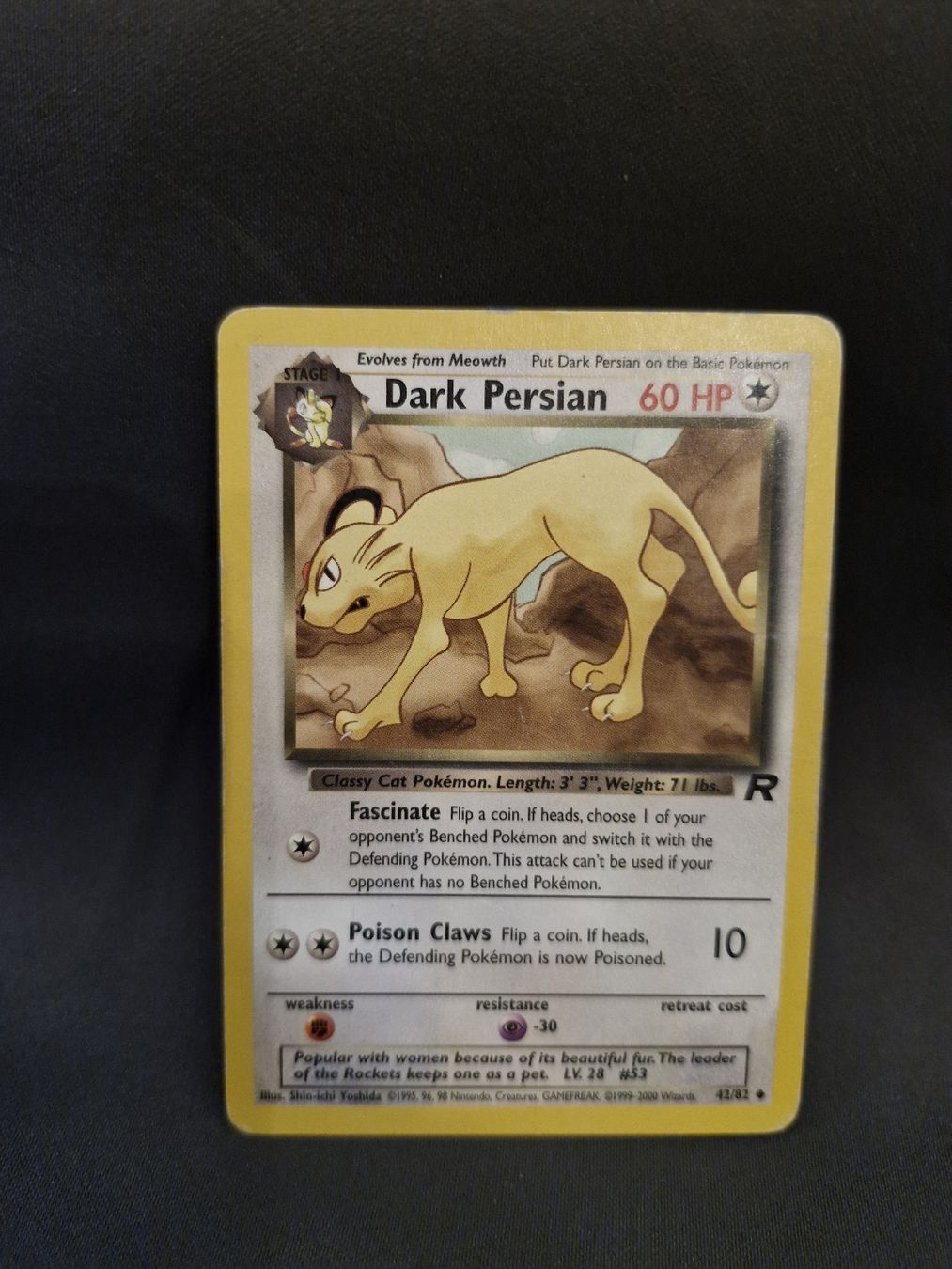 Pokemon Karte - Dark Persian - Team Rocket 42/82 (Gebraucht) in Muri AG ...