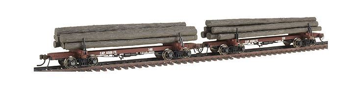 Rivarossi H0: US West Side Lumber Skeleton Log Car Set of 2 | Kaufen ...