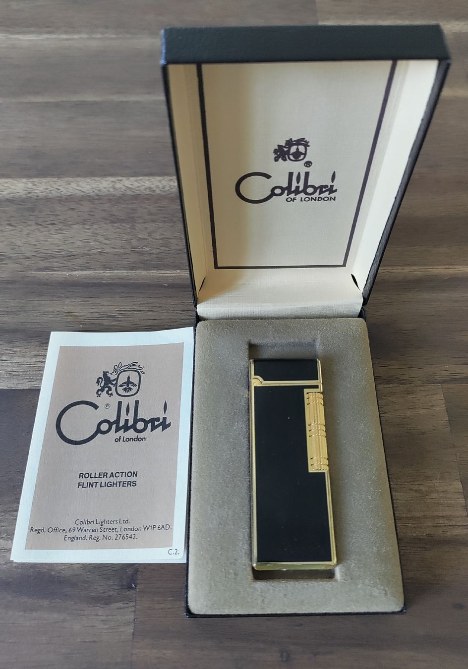 Briquet vintage noir et doré, Marque Colibri London (Defekt) in Troinex ...
