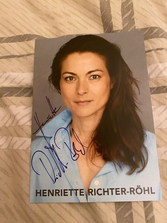 Autogrammkarte Henriette Richter-Röhl handsigniert (Gebraucht) in ...