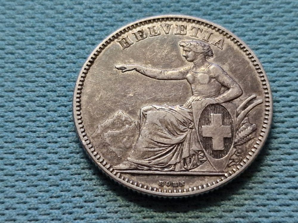 2 Franken 1860 silber sehr Schöne. (Gebraucht) in Zürich für CHF 85 – mit Lieferung auf Ricardo ...
