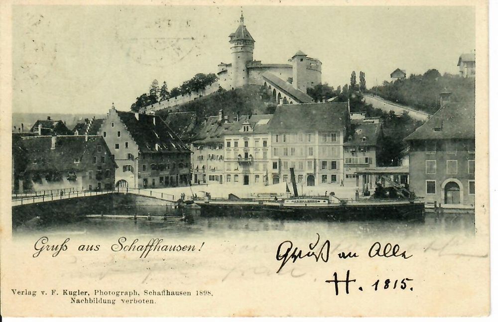 Gruss aus Schaffhausen Ambulant 1899 (Gebraucht) in Hochdorf für CHF 18 – mit Lieferung auf ...