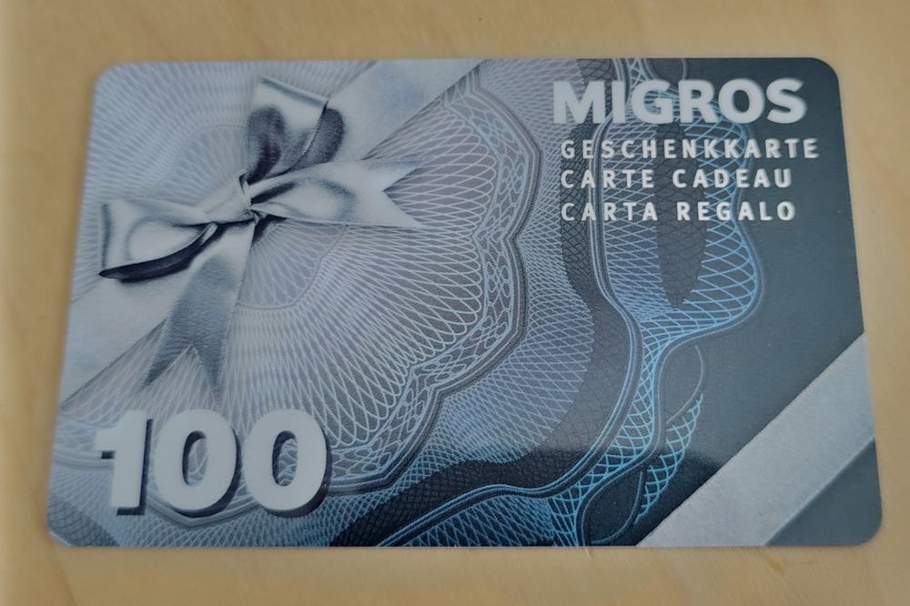 Migros gutschein im Wert von 100.- Chf / Bon d'achat Migros (Neu und originalverpackt) in ...
