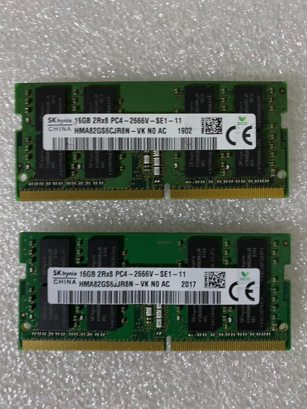 SK Hynix Laptop Memory 2 x 16=32GB PC4-2666V MHz (Gebraucht) in Bülach ...