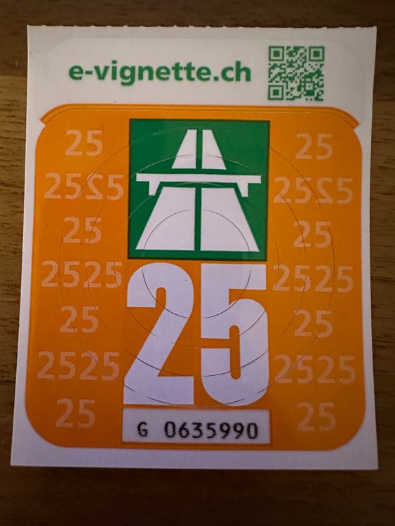 Autobahnvignette 2025 (Neu und originalverpackt) in St.Gallen für CHF 37 – mit Lieferung auf ...