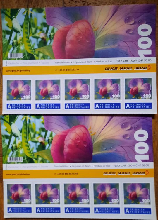 100 Briefmarken à 1.Fr.gültig und postfrisch (Neu (gemäss Beschreibung ...