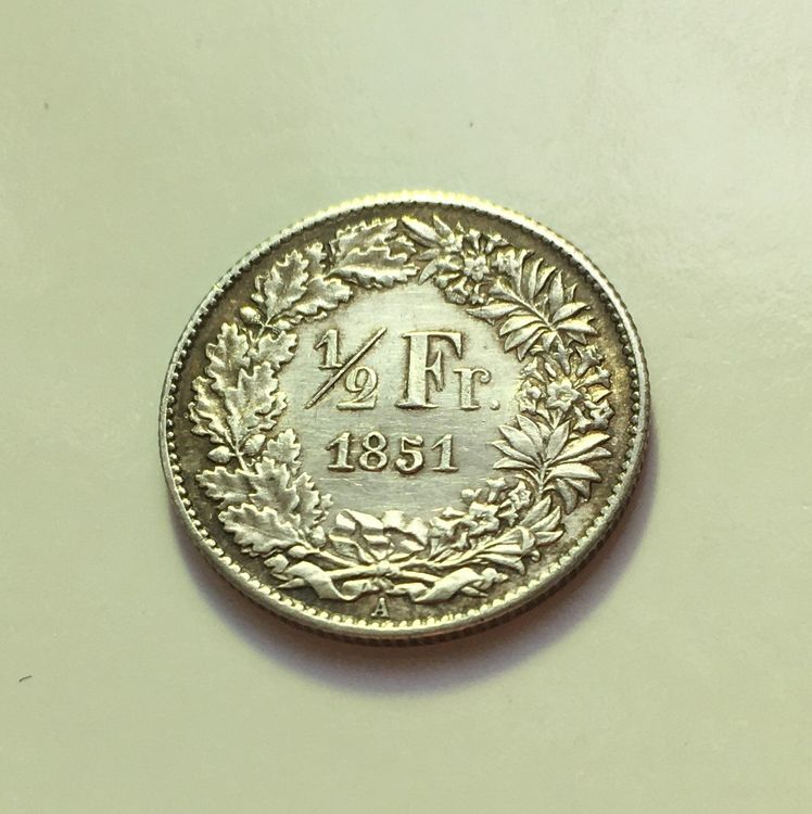 1851 50 Rappen unz (Neu (gemäss Beschreibung)) in Kirchberg SG für CHF 445 – mit Lieferung auf ...