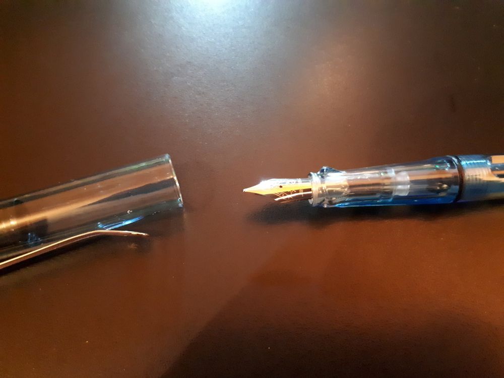 NEU - 0.50mm - Füllfederhalter Füllfeder Füller - Blau Clear (Neu ...