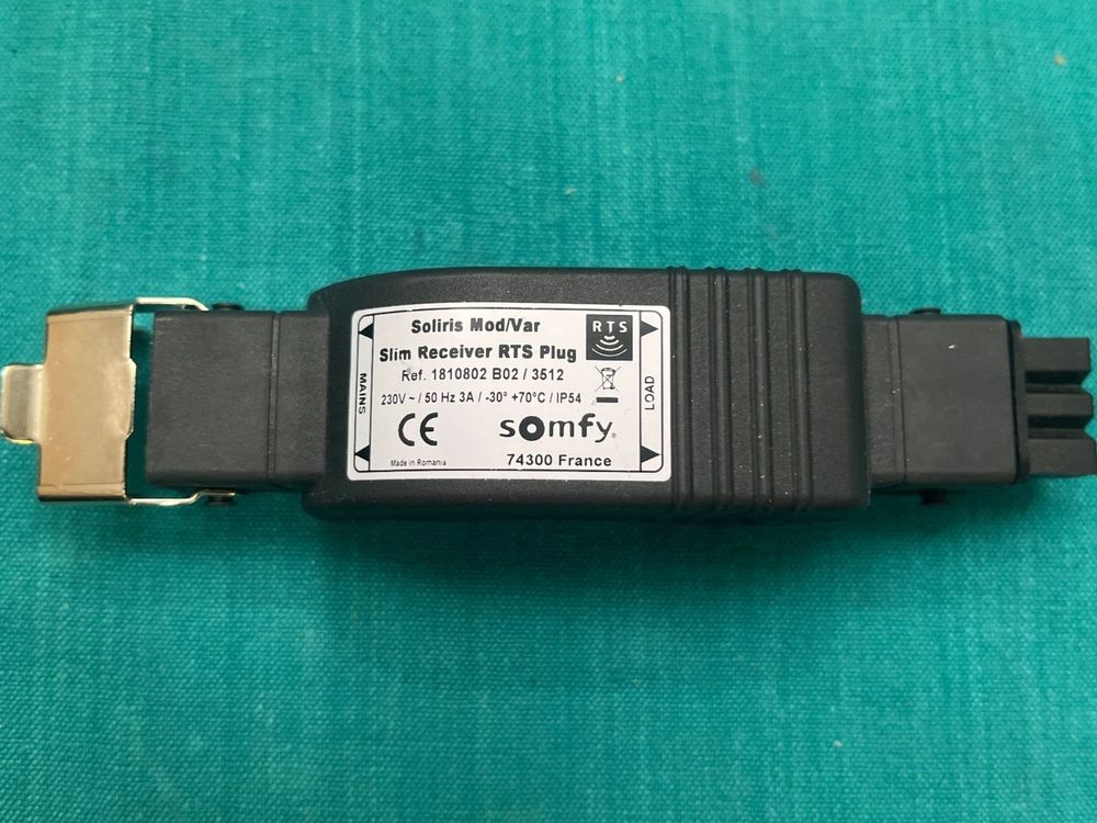 Somfy Soliris Mod/Var Slim Receiver RTS (Gebraucht) in Fahrweid für CHF ...