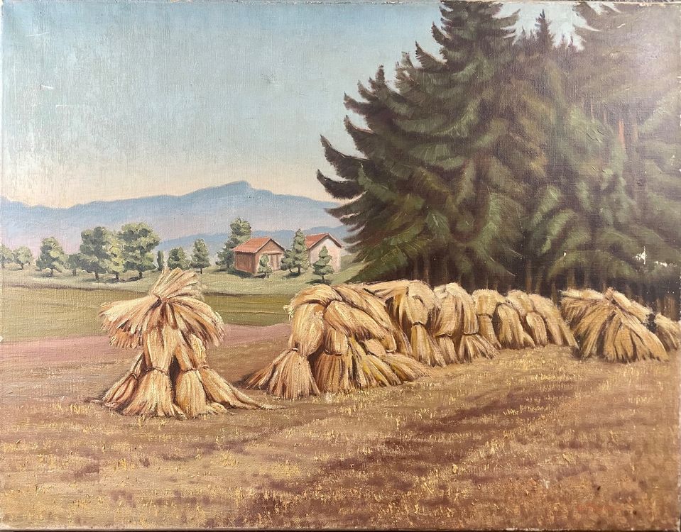 Landschaftsgemälde von Künstler H.Meier, 55x40 cm (Gebraucht) in ...