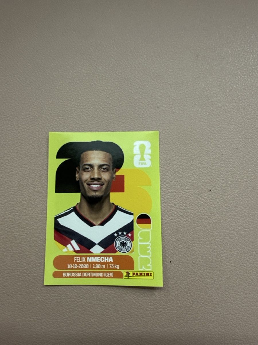 Felix Nmecha Panini Sticker FIFA World Cup 2026 GER 12 (Neu (gemäss ...