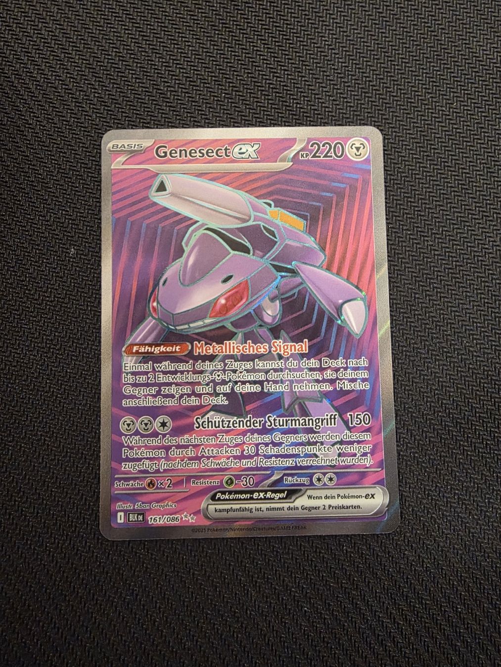 Pokémon TCG – BLK Genesect ex 161/086🇩🇪 (Neu (gemäss Beschreibung)) in ...