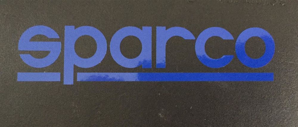 Sparco Aufkleber Sticker Konturgeschnitten blau ca. 15x3.5cm (Neu und ...
