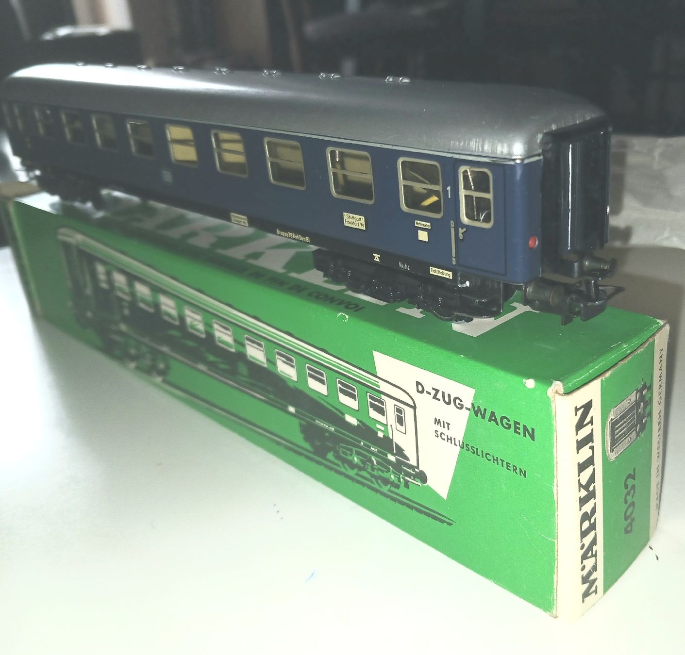 Märklin HO 4032 D-Zug-Wagen,DB Kl.1 "Très bon état " (Neuf (Voir ...