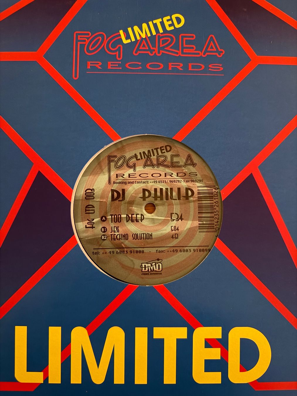 DJ Philip – Too Deep (Hardtrance, FOG LTD 003) (Gebraucht) in Grafstal ...