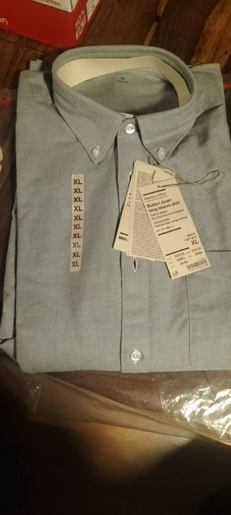 New Men's XL Light Grey Oxford Shirt Muji (Neu und originalverpackt) in thalwil für CHF 23 – mit ...