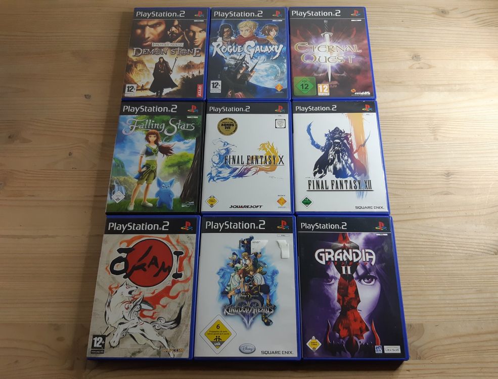 Rollenspiel / RPG Games Sammlung 9 PS2 Playstation 2 Spiele (Gebraucht ...