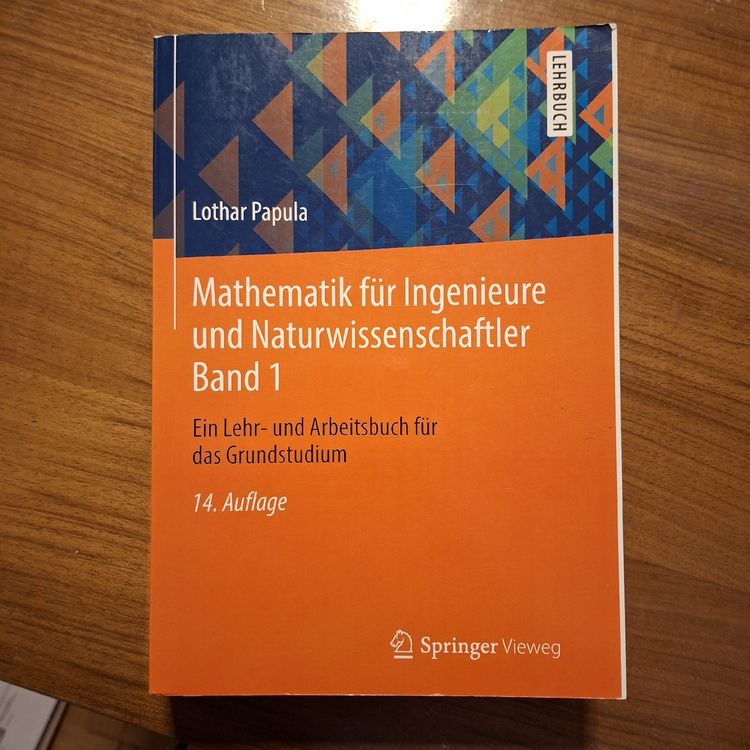 Lothar Papula: Mathematik für Ingenieure, Band 1 (Gebraucht) in Basel ...