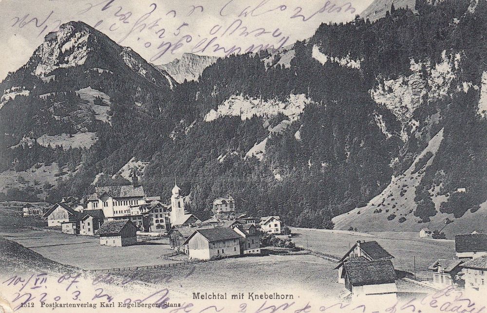 Melchtal OW mit Knebelhorn um1907 | Kaufen auf Ricardo