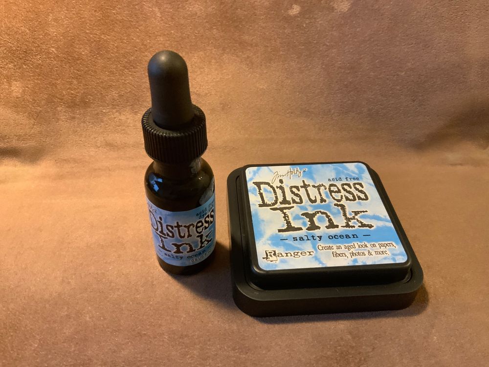 Stempelkissen Tim Holz Distress Ink Farbe salty ocean (Gebraucht) in ...