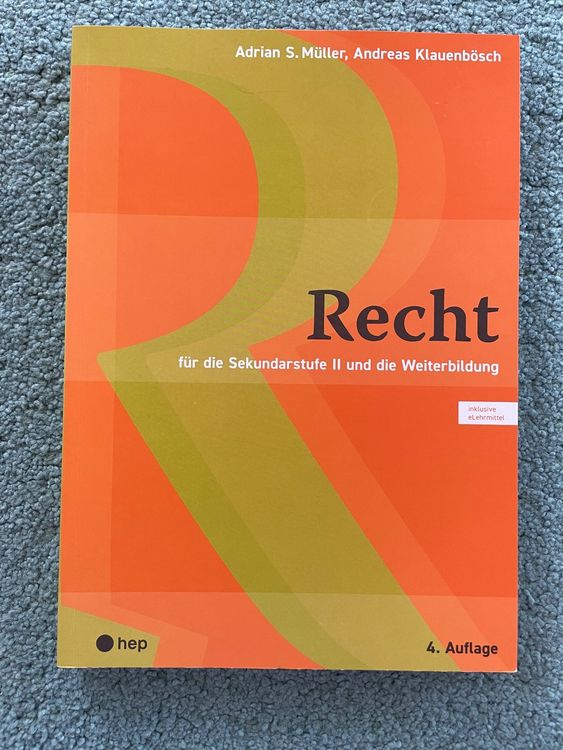 Recht für die Sekundarstufe 2 und die Weiterbildung (Neu (gemäss Beschreibung)) in Freimettigen ...