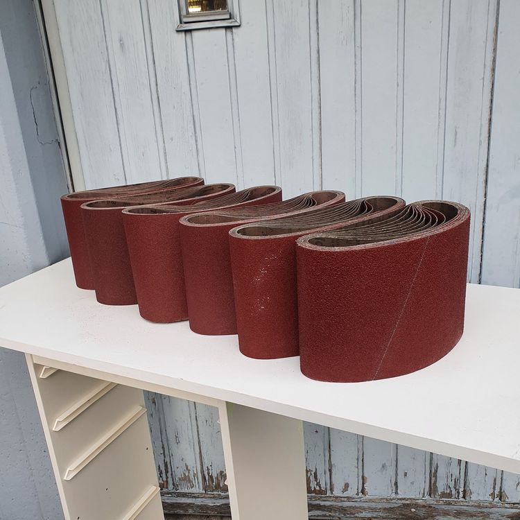 Schleifbänder für Lägler Hummel Parkettmaschine (Gebraucht) in Brienz BE für CHF 150 – mit ...