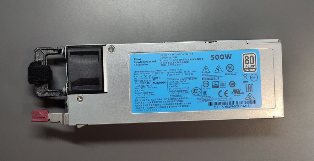 HPE 500W PSU für HP Gen8 G8 und Gen9 G9 Server (Usato) a Buchrain per ...
