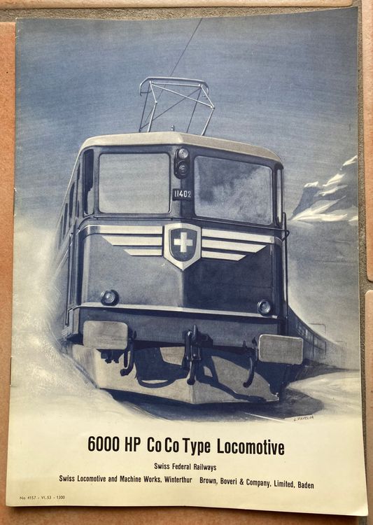 Brown Boveri - 6000 HP CoCo Type Locomotive CFF - 1953 (Gebraucht) in ...