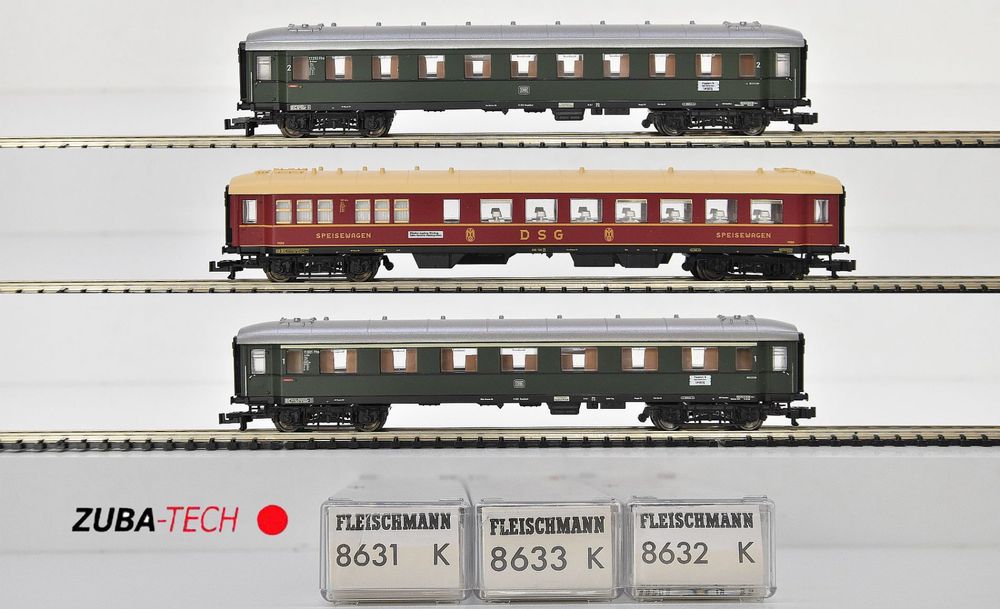 Fleischmann 3x Personenwagen der DB Spur N GS mit OVP (Gebraucht) in St. Gallen für CHF 36 – mit ...