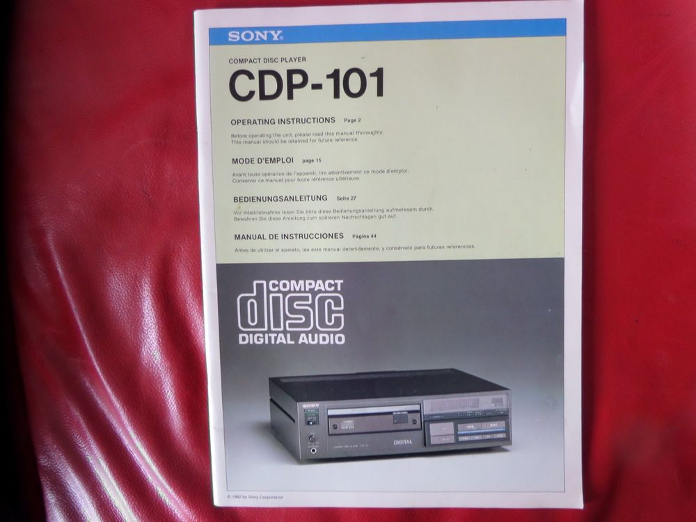 Sony CDP-101 CD Player | Kaufen auf Ricardo