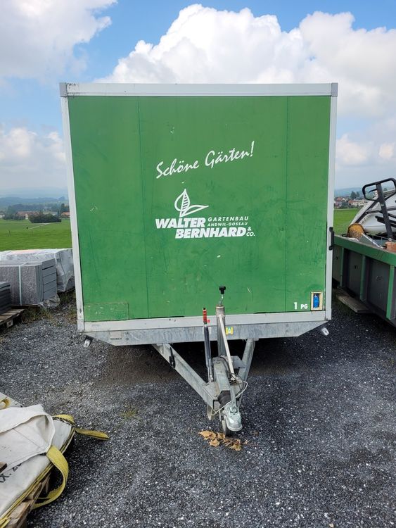 Anhänger Humbaur Iso Aufbau Werkzeuganhänger Gartenbau (Gebraucht) in ...