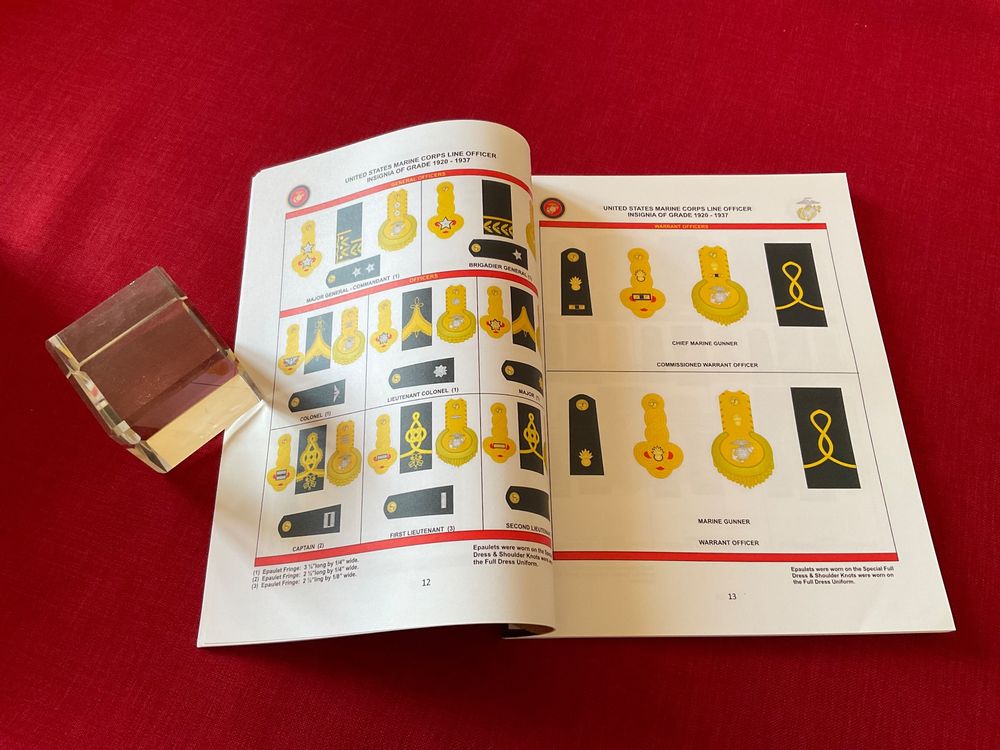 United States Marine Corps Grade Insignia Since 1775 (Gebraucht) in ...