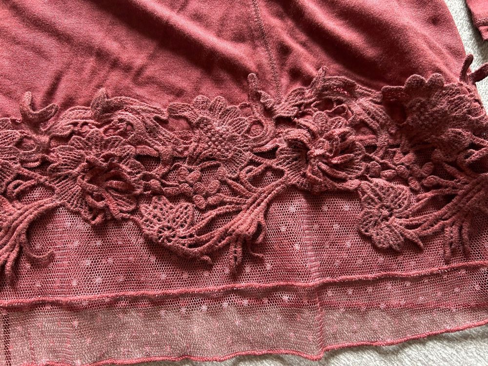 Langarmshirt HEINE rouge terre cuite gr. 44 - NEU (Neuf avec emballage ...