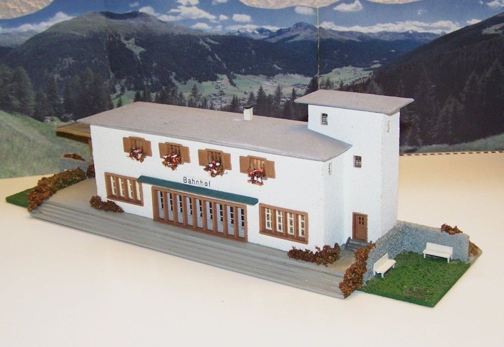Faller H0 103 Holz-Bahnhof Schönblick, Zustand 1a, um 1953 | Kaufen auf ...