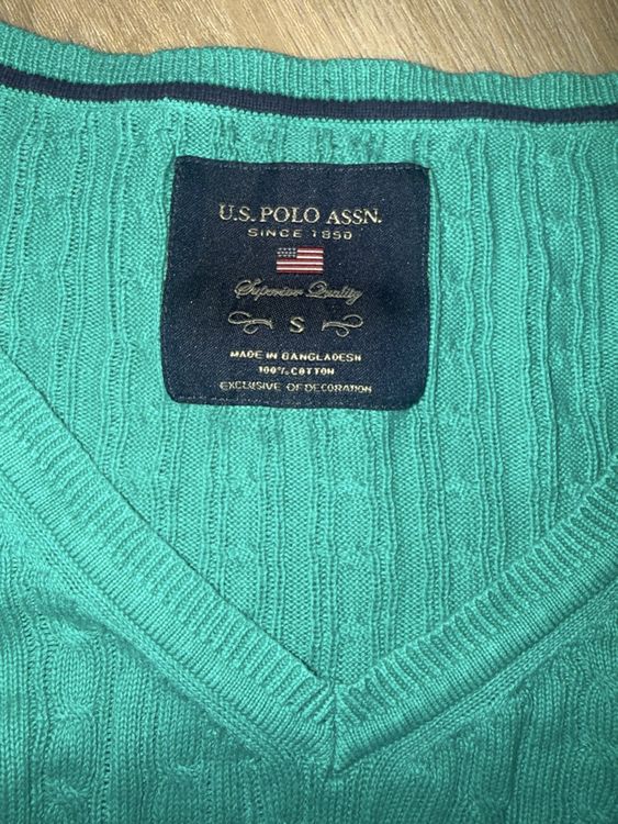 US Polo Assn. Pullover, Gr. S, türkis - ideal für den Frühli (Neu ...