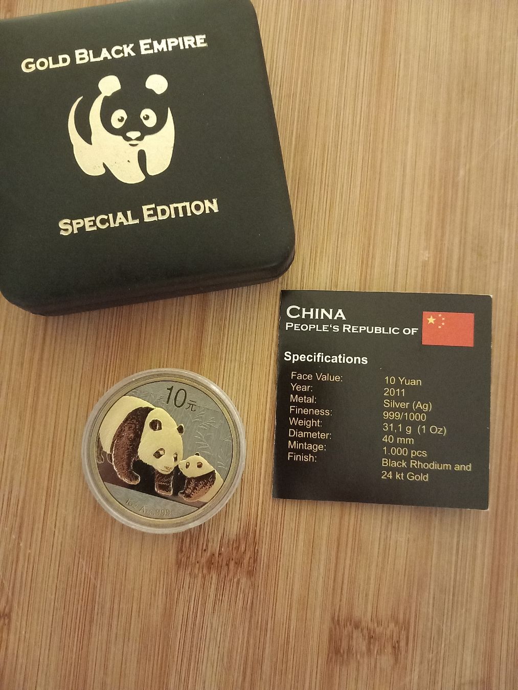 China Panda 2011 Silbermünze, Special Edition, Rarität! (Neu und ...