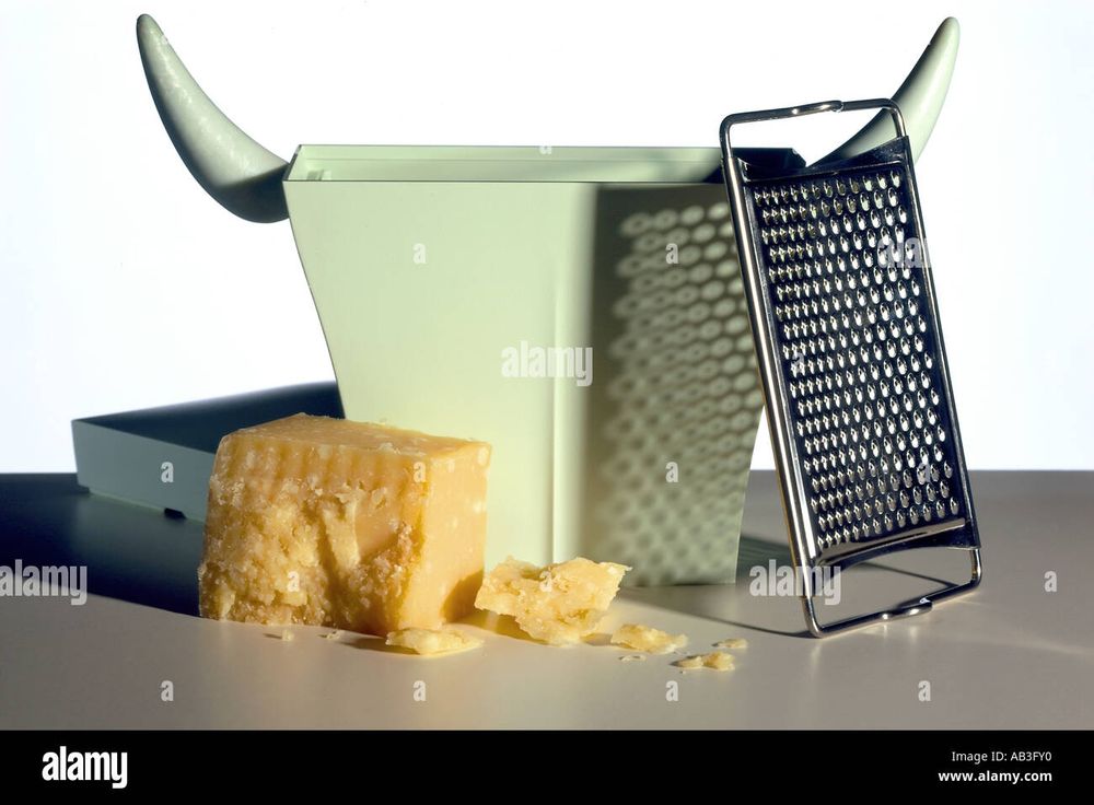 Alessi Käsereibe Space Age TOP beige Reibe Kuh Kult Design (Gebraucht ...
