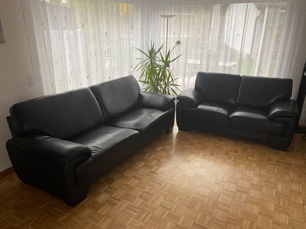 2er + 3er Ledersofa | Kaufen auf Ricardo