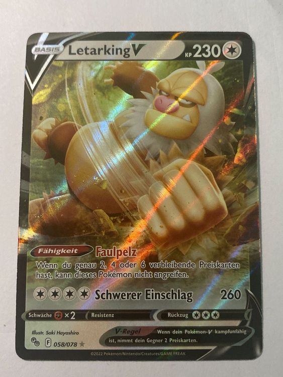Pokemonkarte Letarking V Pokemon GO (Neu (gemäss Beschreibung)) in ...