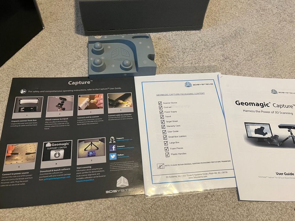 3D Systems Capture 3D Scanner +Geomagic Wrap Software dongle (Gebraucht ...