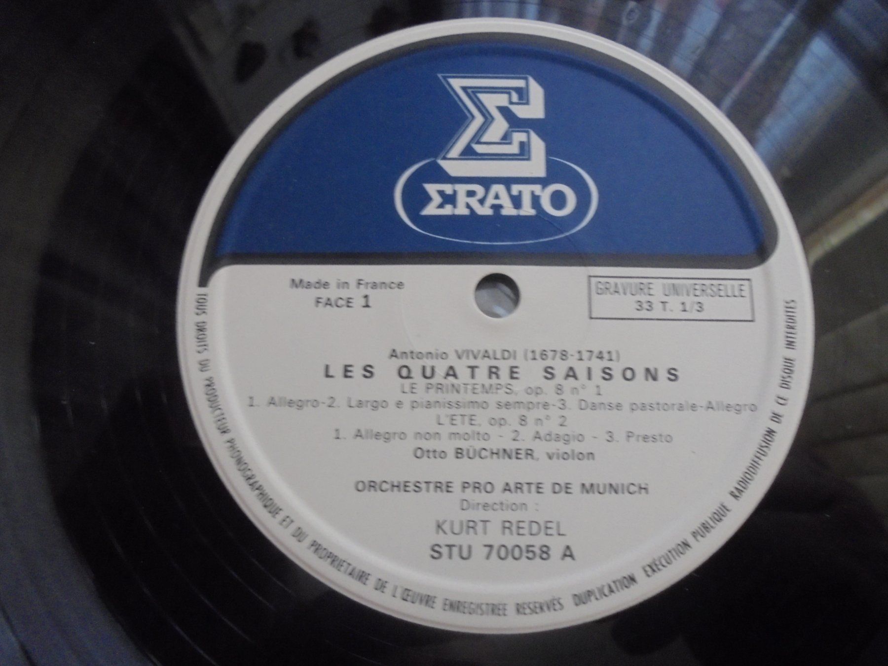 VIVALDI " les Quatre Saisons " excellent état / Top Zustand (Usato) a ...