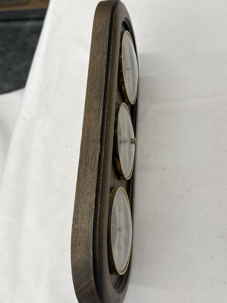 Wetterstation Barometer Thermometer Hygrometer Holz Vintage (Gebraucht ...